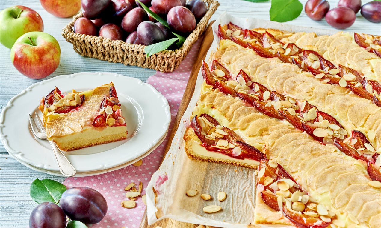 Placek z budyniem i owocami Przepis | Dr. Oetker
